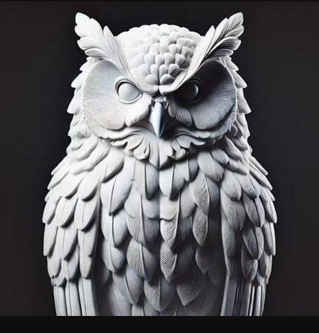 3d Printer Files,digital Print,3d Owl Figure,3d Owl Stl Files,3d ...