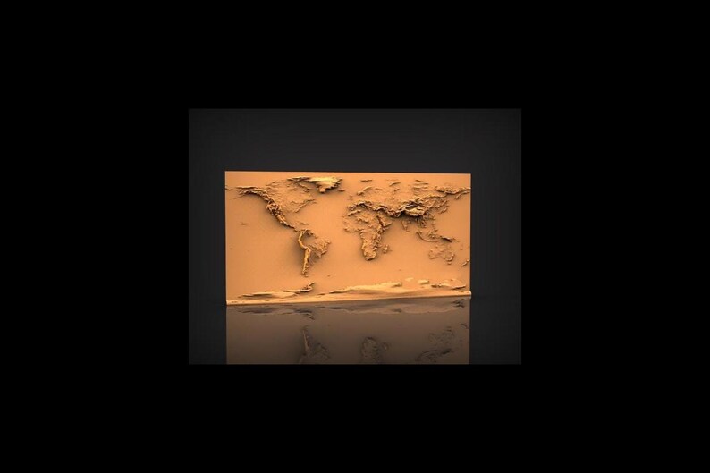 Cnc Cutting Files,wood Map Relief Model,cnc Machine,3d Printer Stl File ...