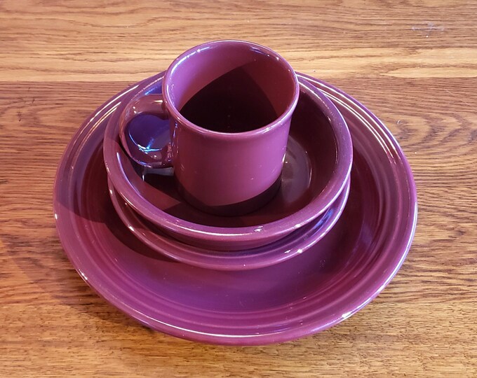 Homer Laughlin Fiesta Ware Claret Red Wine-retired Color-each Piece ...
