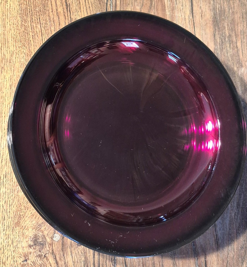 Vintage 1970s Anchor Hocking Ruby Red Bread/dessert Plates - Priced ...