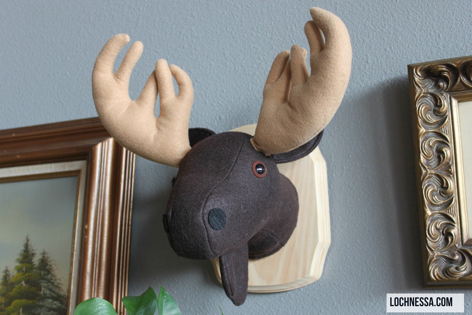 Rustic Moose Faux Taxidermy Wall Mounted Head - Etsy