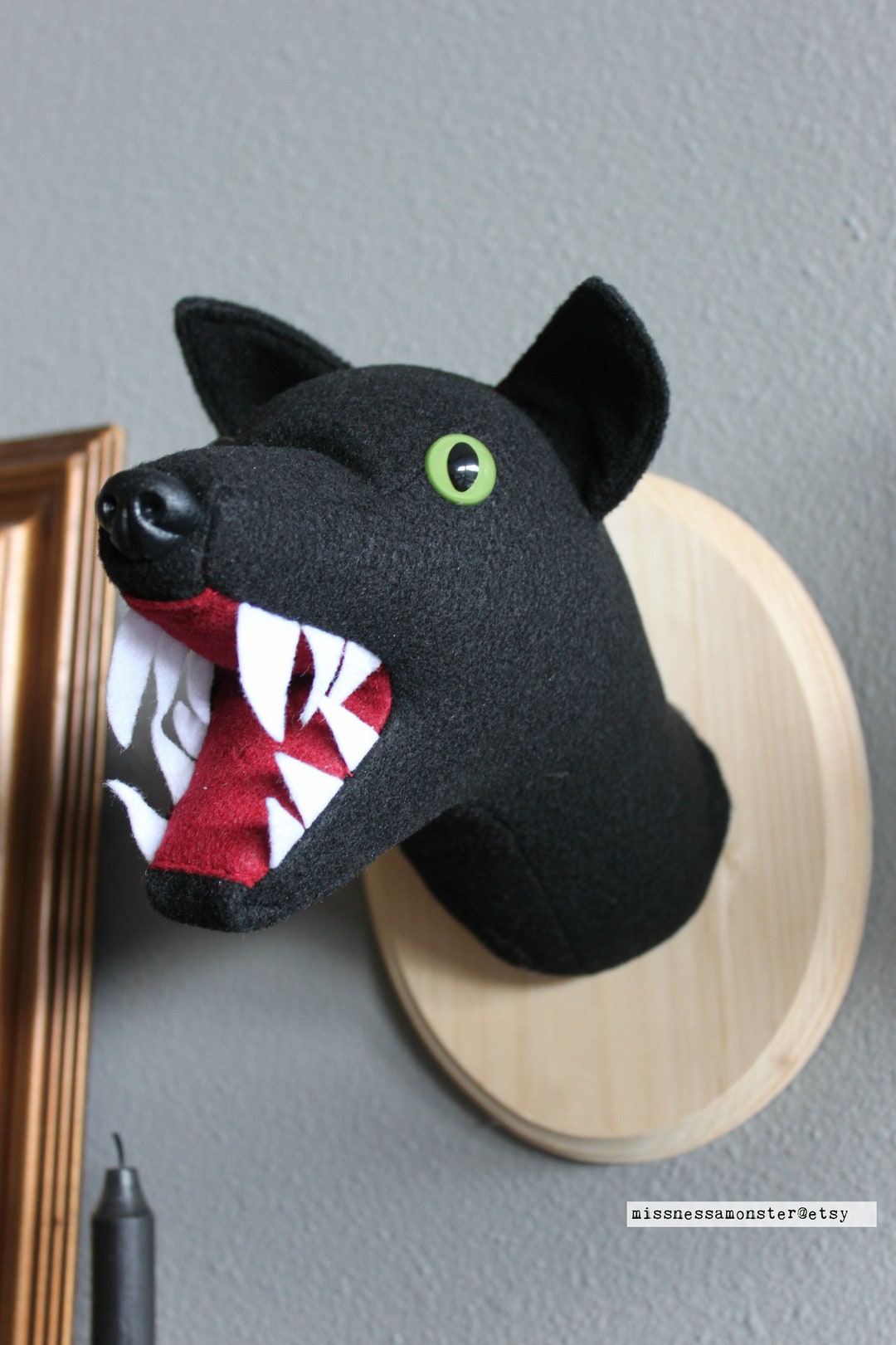 G'mork the Nothing Wolf Neverending Story Inspired Wall Mount 80's ...