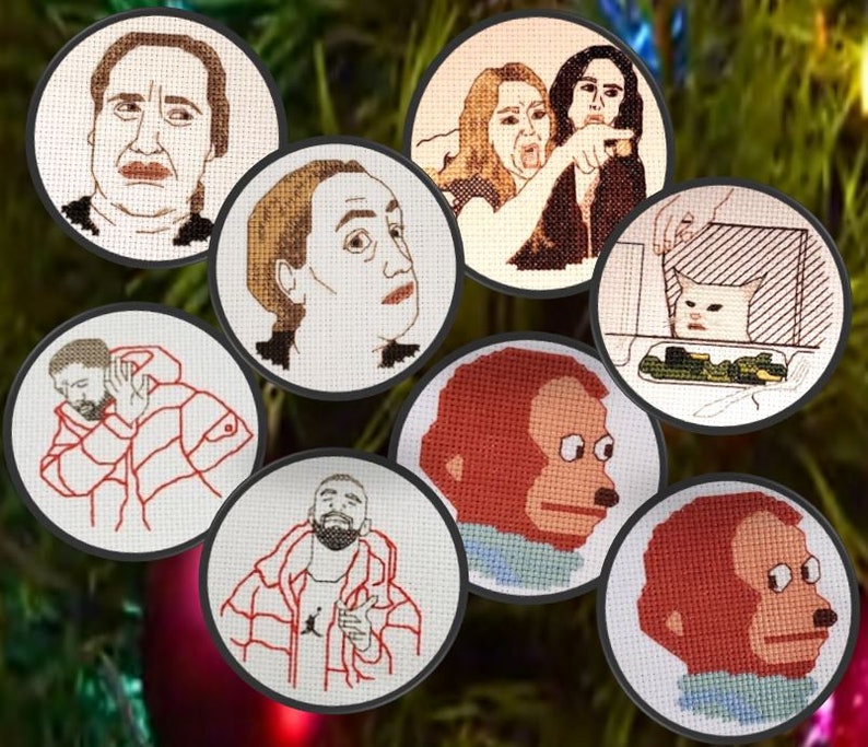 Meme Ornament Pairs - Complete Set - Etsy