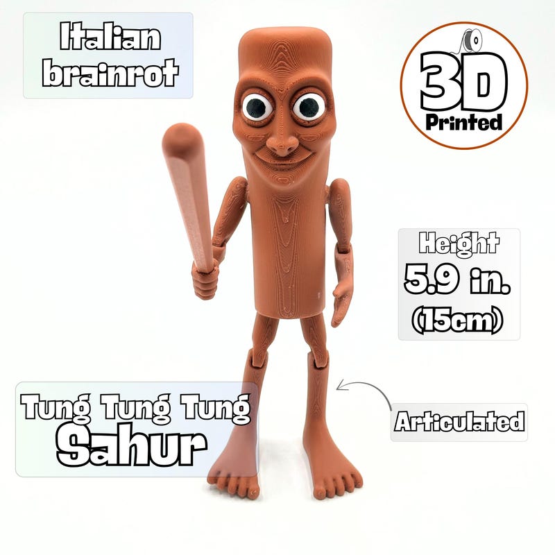 Tung Tung Tung Sahur Toy - Etsy