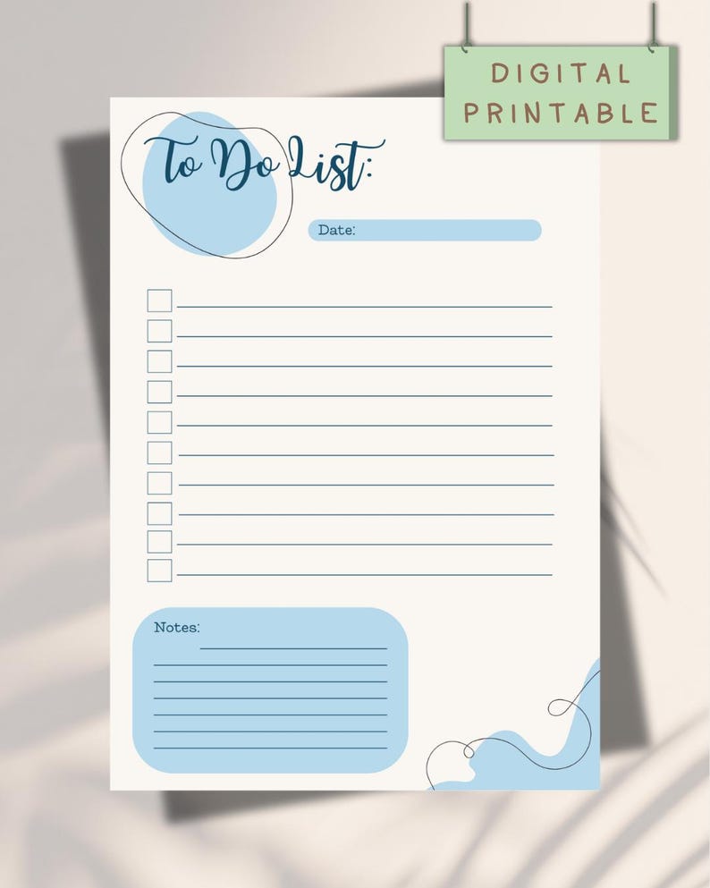 To-do List Printable | Neutral Aesthetic Task Planner | Instant ...