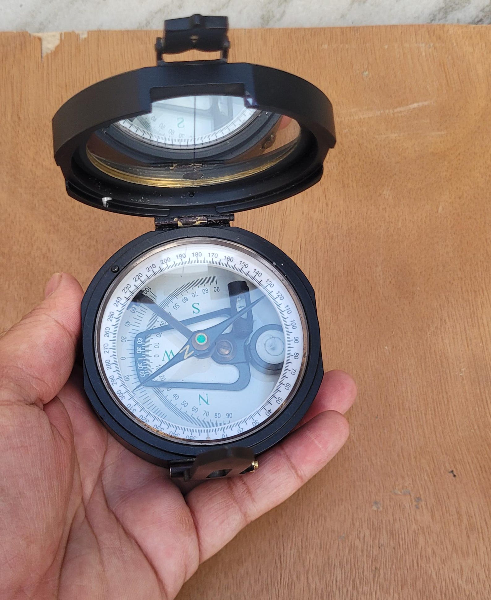 Brunton Pocket Transit Compass W/ Leather Pouch Geology Surveying ...
