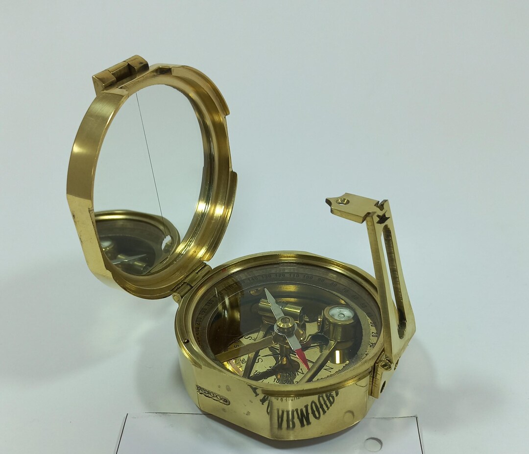 Vintage Brass Brunton Compass – Explorer’s Surveying Navigation Tool - Etsy