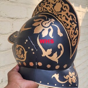 Medieval Burgonet Knight Helmet Cosplay & Roleplay Gift Item Handmade ...
