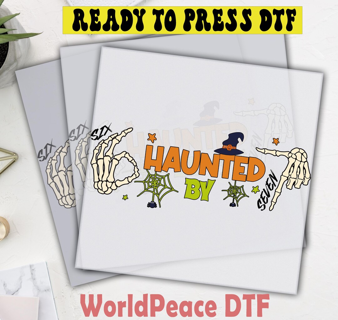 Haunted by 67 Halloween DTF, Funny Skeleton Hands DTF, Ready to Press ...