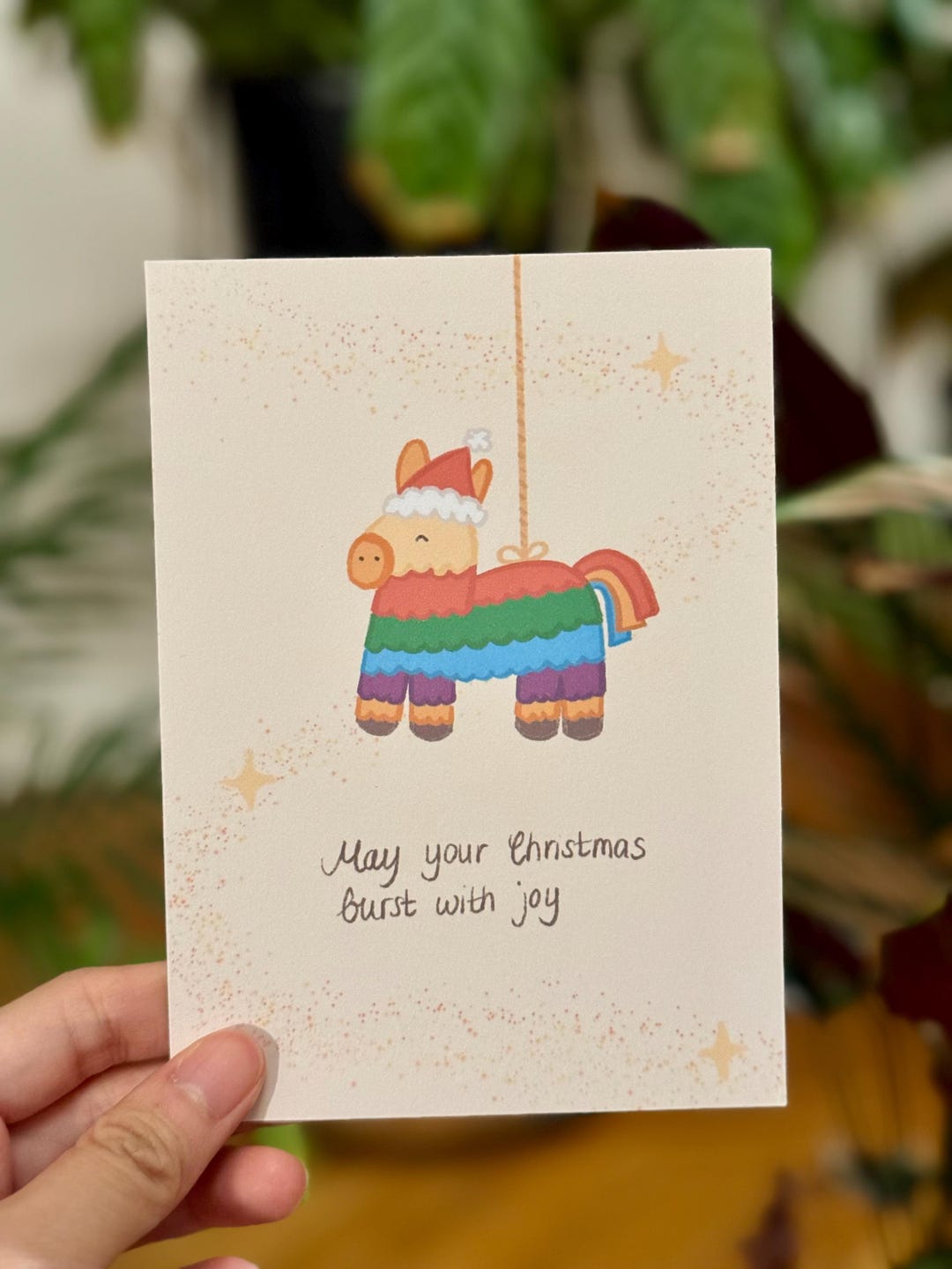 Piñata Christmas Card: Multicultural Holiday Greeting (english ...
