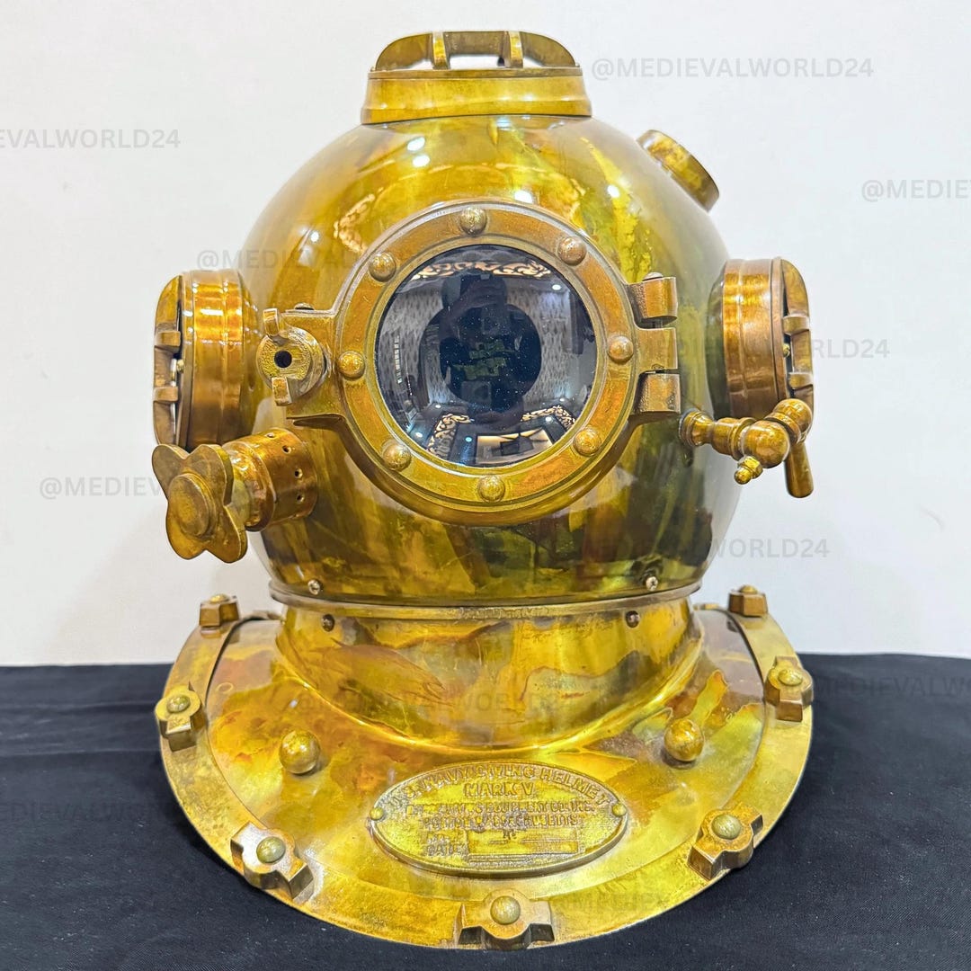 Mark V Commando Diving Helmet – US Navy Divers Helmet | Steampunk ...