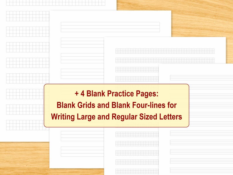 Georgian Alphabet Handwriting Worksheets: Trace and Write Letters ...
