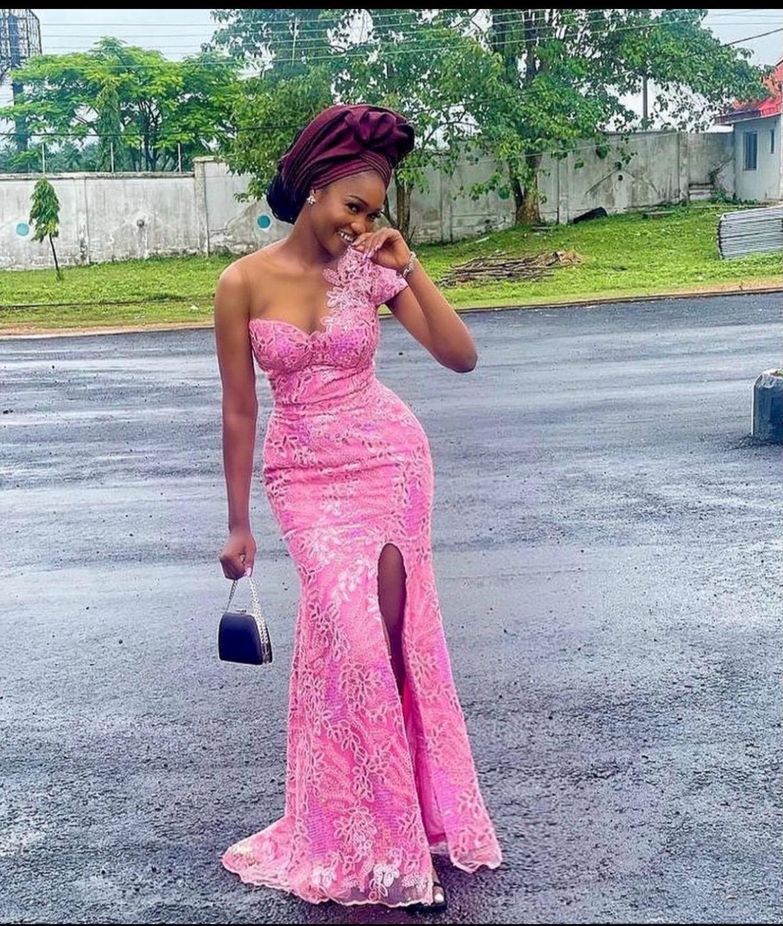 African Lace Wedding Dress: Elegant Cultural Gown - Etsy