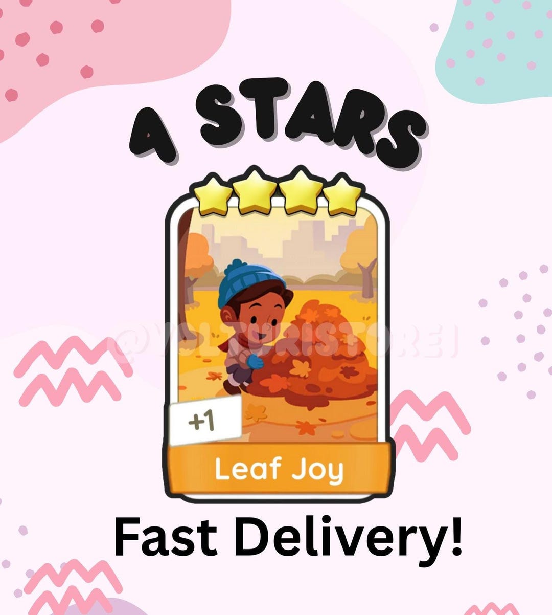Leaf Joy Set 13 - Monopoly Go 4 Star Stickers - Album Comforts - Fast ...