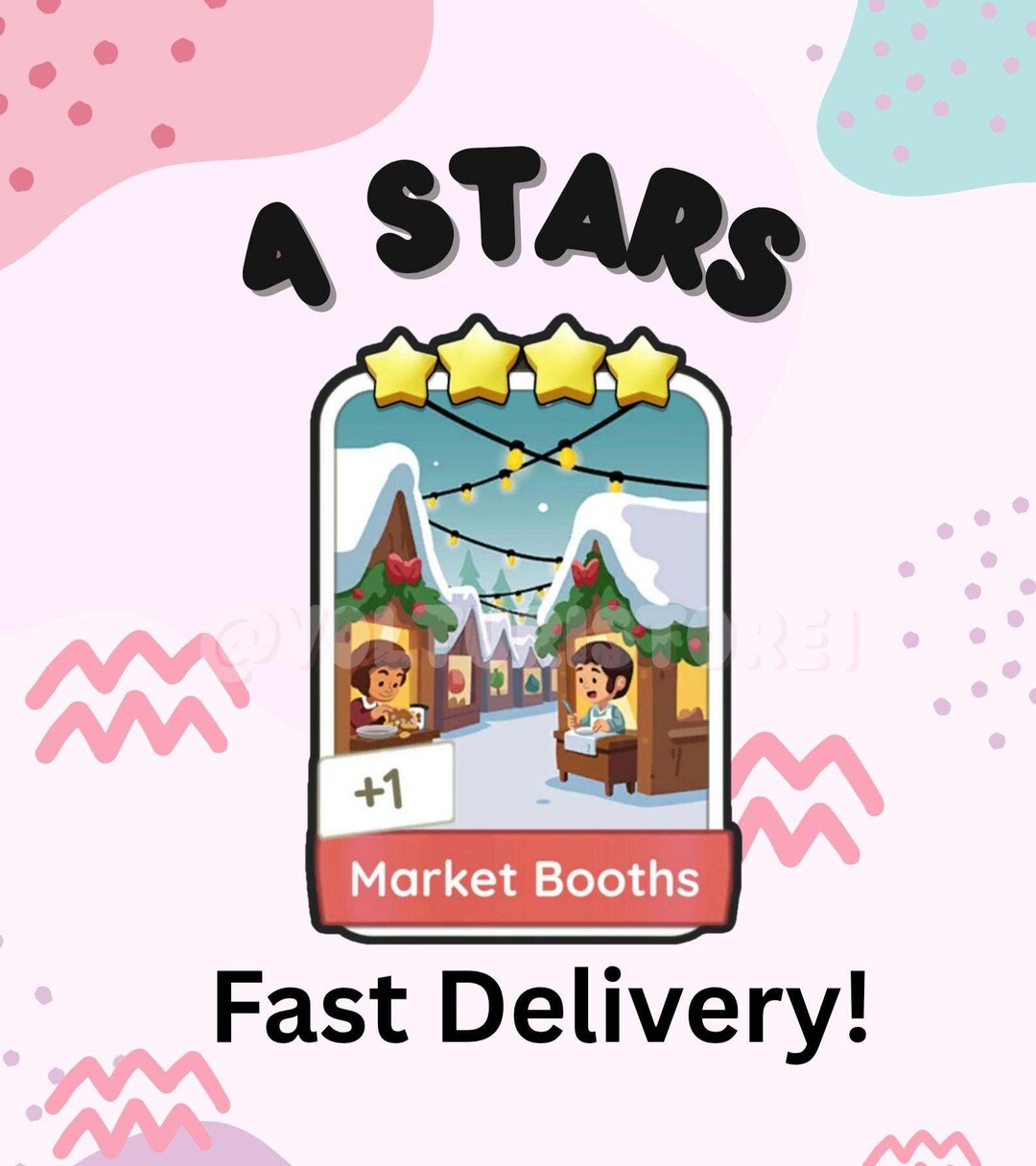 Monopoly Go Sticker! Market Booths Set 22 ! Super Fast Delivery - Etsy