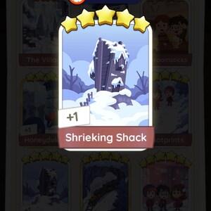 Shrieking Shack Set 18 - Monopoly Go 5 Star Stickers - Album Harry ...