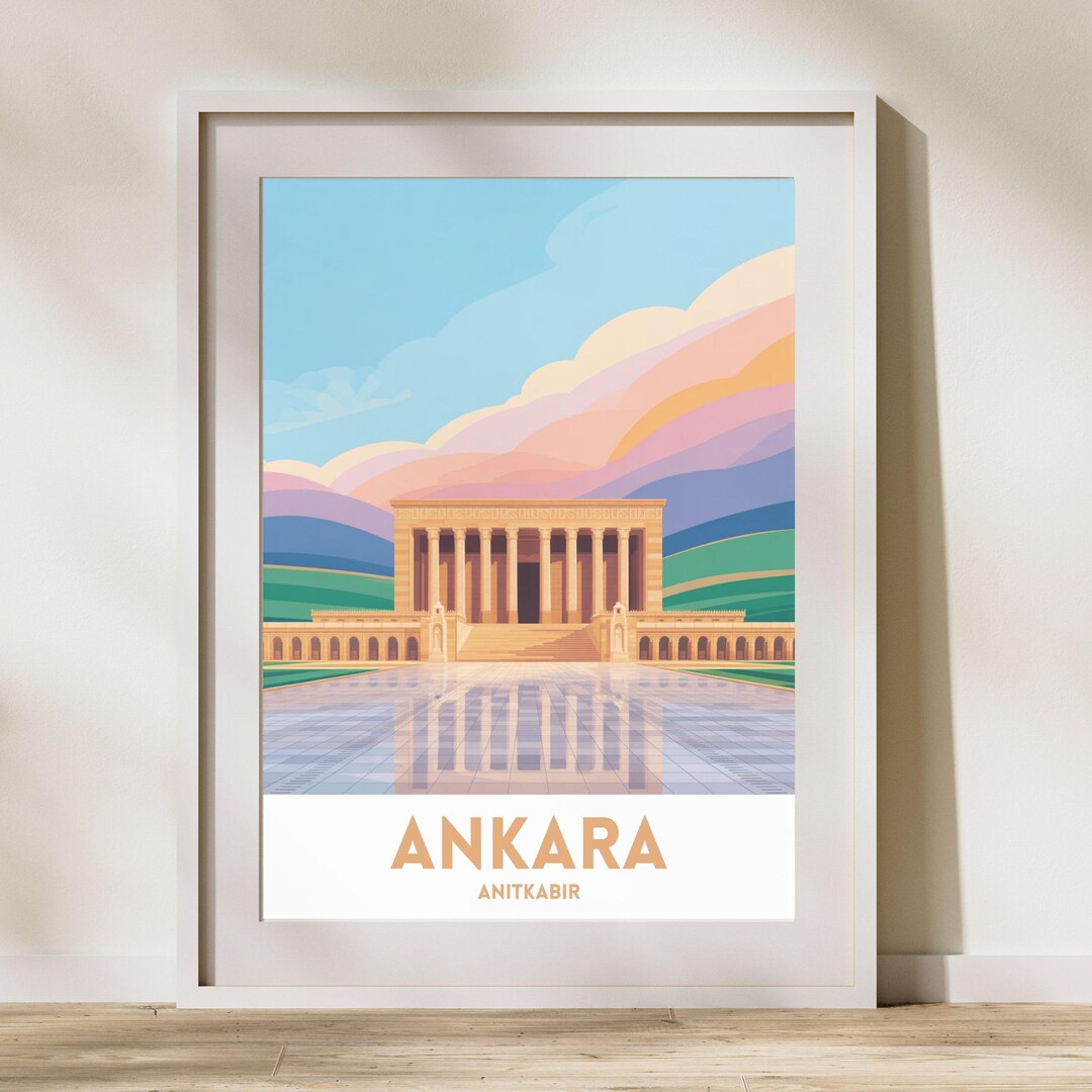 Ankara Poster – Türkiye Art Wall Poster - Etsy