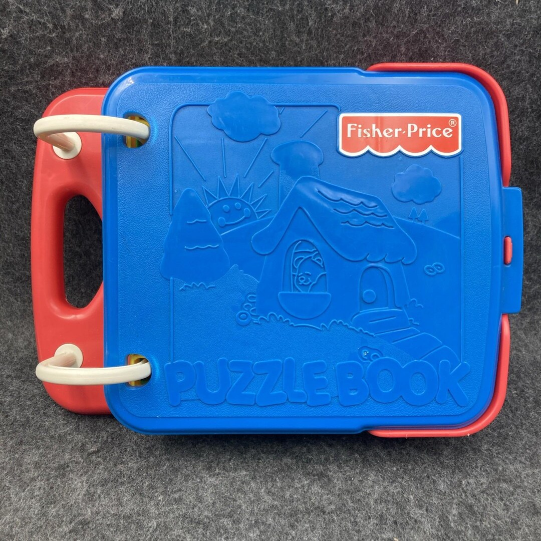 1994 Vintage Fisher Price Puzzle Book Travel Toy, Complete 6 Scenes ...