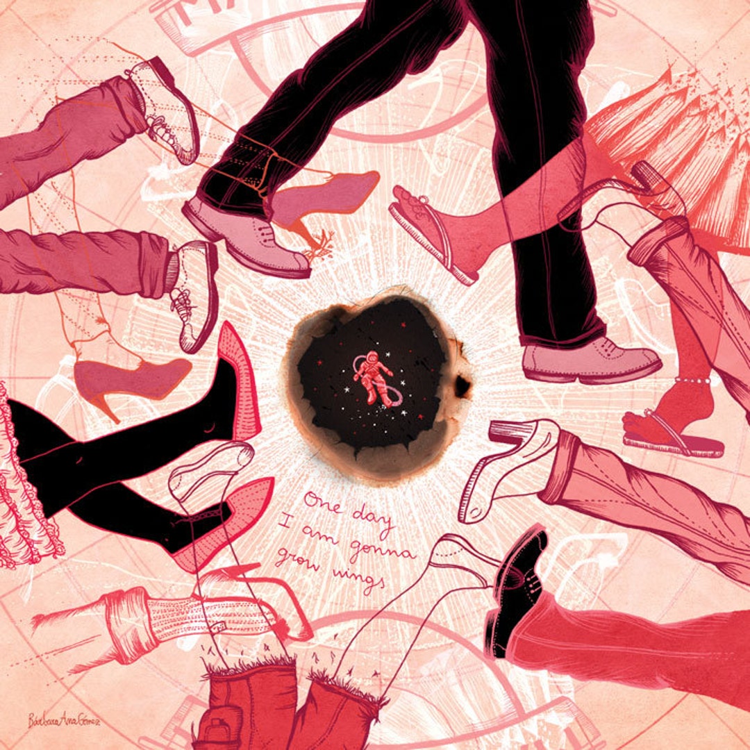 Radiohead Let Down /// Song-inspired Illustration /// Square Print ...