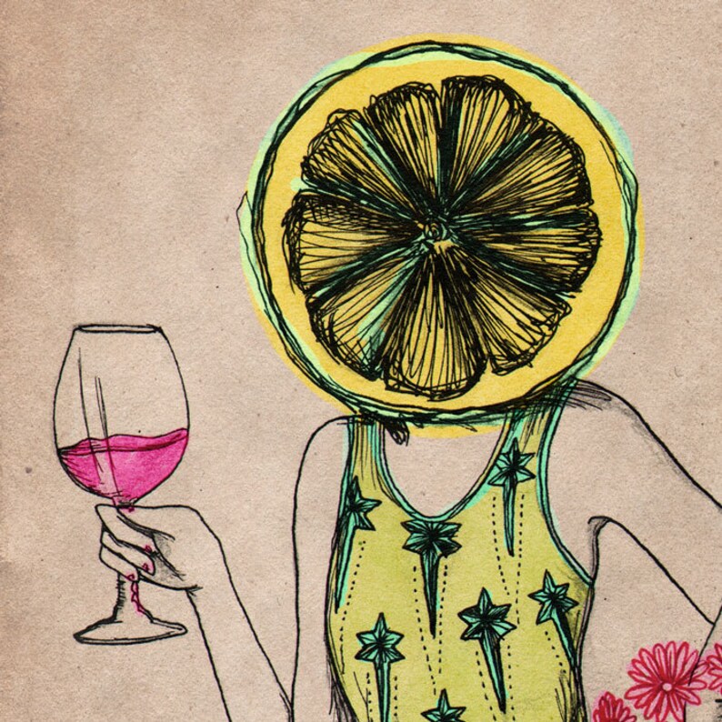 The National Lemonworld /// Song-inspired Illustration /// - Etsy