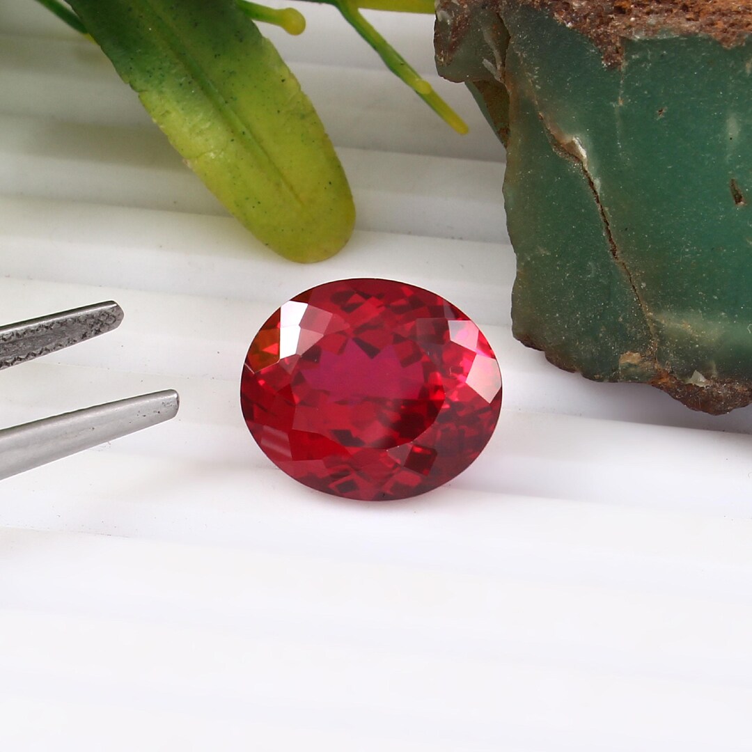Burmese Pigeon Blood Red Ruby, Oval Cut, 8.50 CT Loose Gemstone - Etsy UK