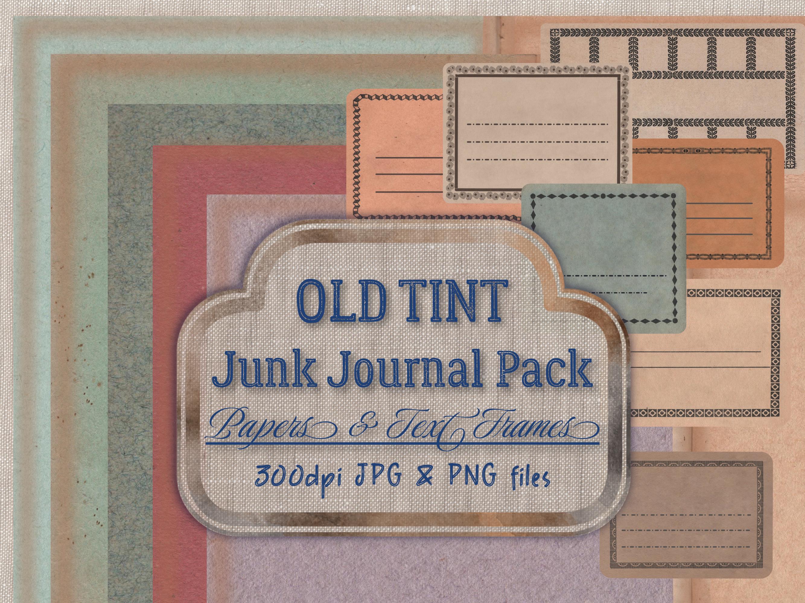 Old Tint Antique Exercise Book Cover Journaling Paper Pack - Etsy