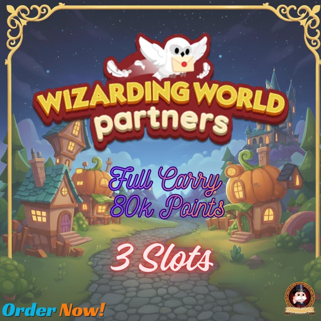 Monopoly GO Wizarding World Partners 3 Full Carry – Instant Delivery - Etsy
