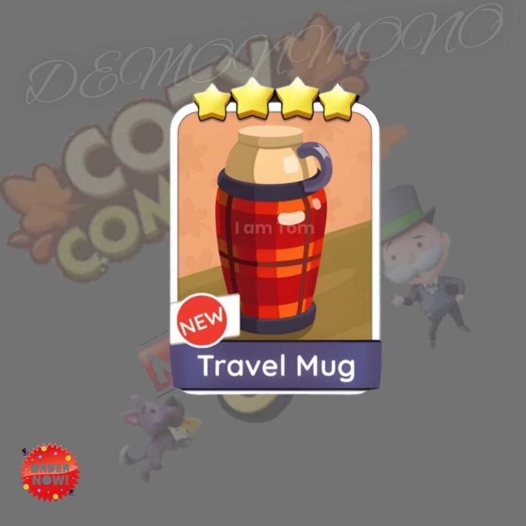 Travel Mug Set 15 Monopoly GO 4 Star Sticker – Cozy Comforts - Etsy