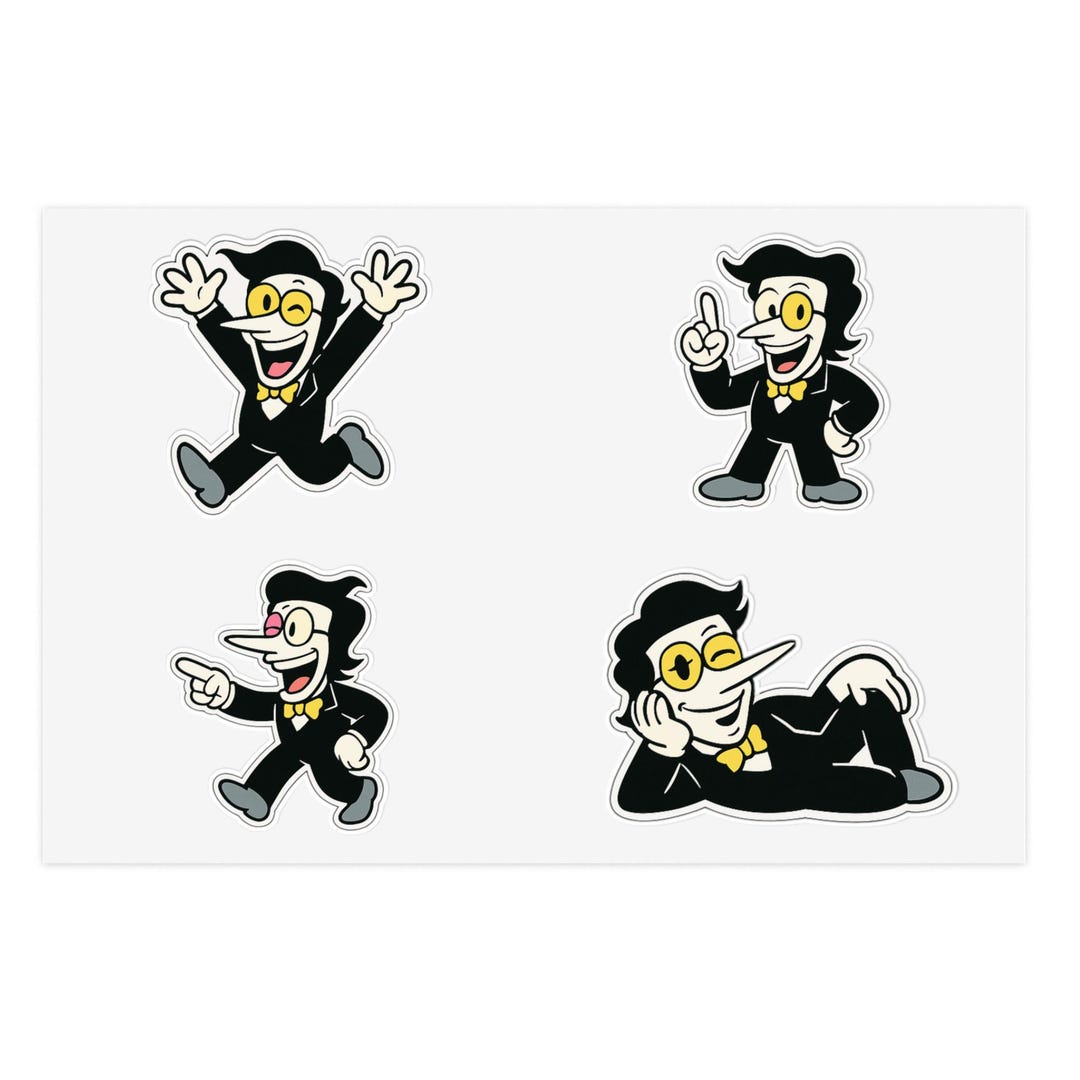 Deltarune Spamton Sticker Sheet: Weatherproof Vinyl Decals - Etsy