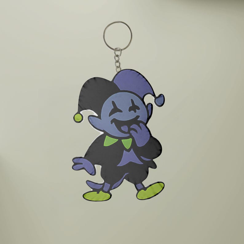 Jevil Plush Keychain: Deltarune Style Bag Charm - Etsy