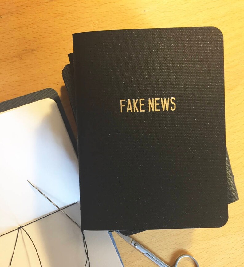 FAKE News-the Hand-made Original Notebook/journal/diary - Etsy
