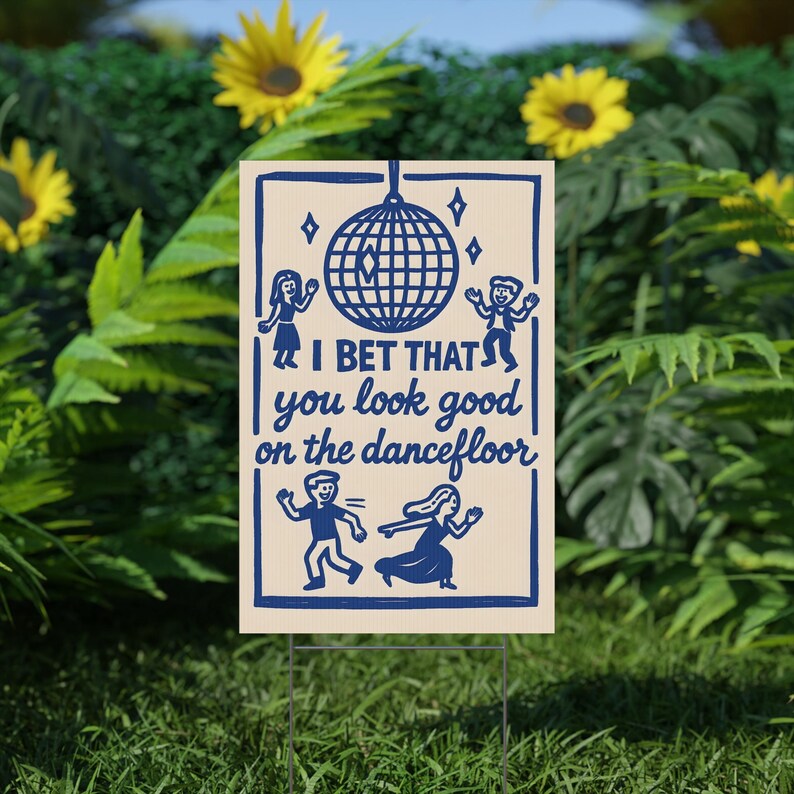 Dance Floor Sign Party Sign Event Decoration Festival Signage Fun Photo ...