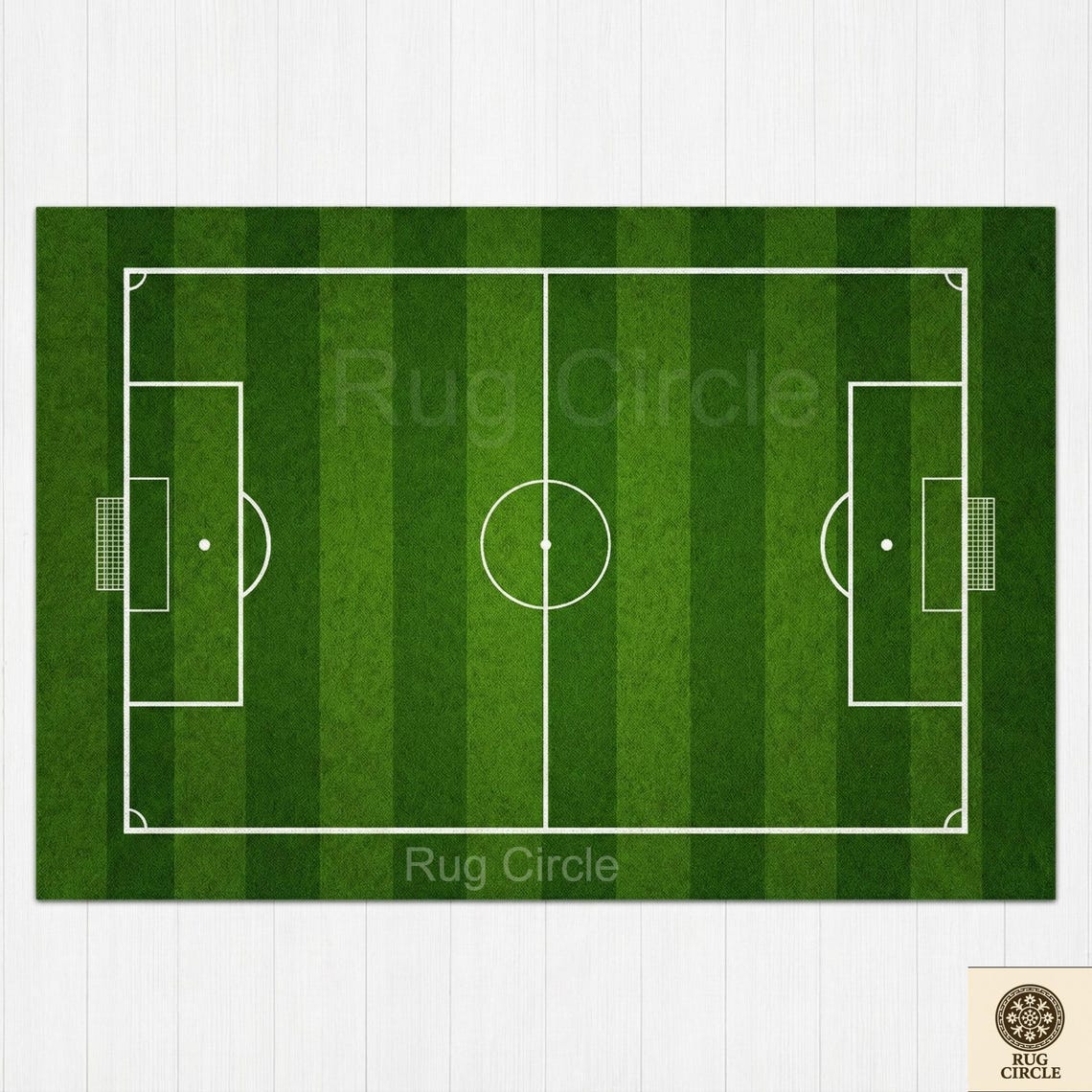 4x6 Hand-tufted Wool Kids Rug | 8x10 Football Field Sports Theme Carpet ...
