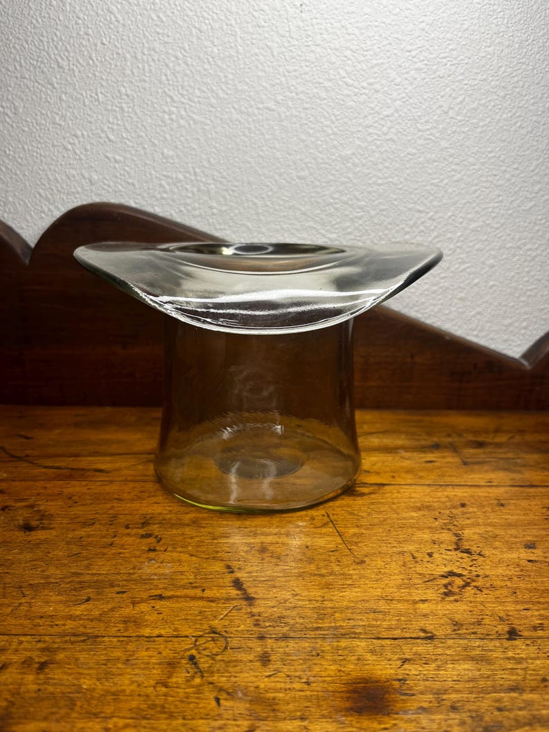 Vintage Blenko #8432 Top Hat Vase | Mid Century Modern Art Glass ...