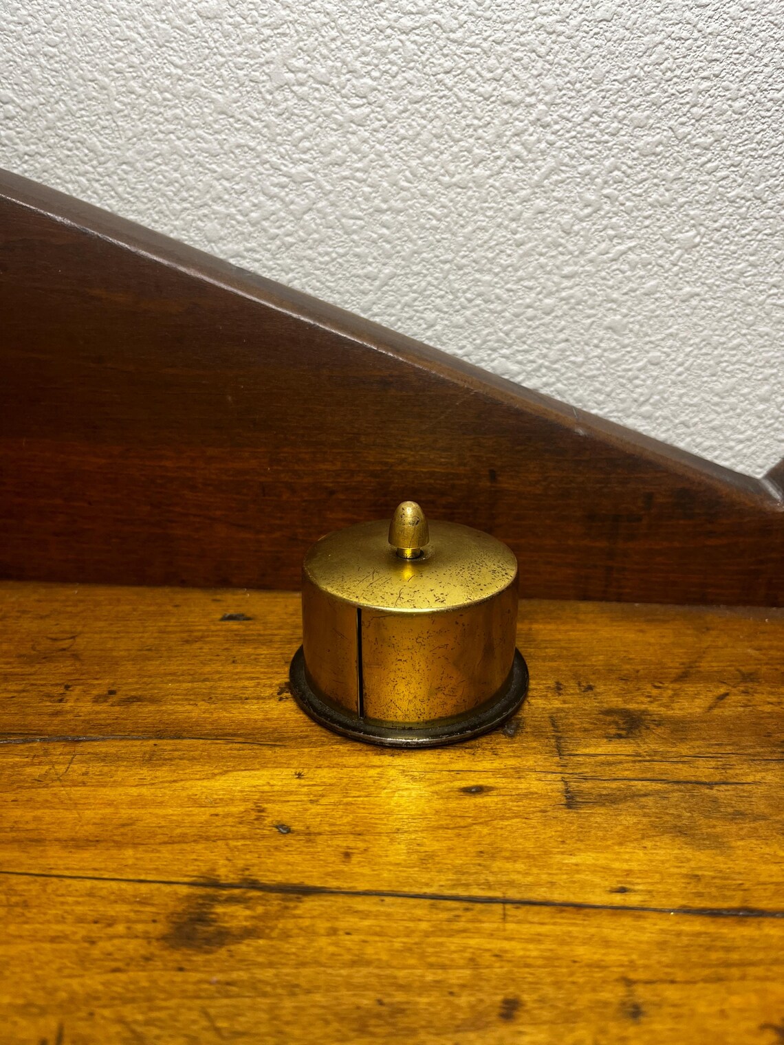 Vintage Brass Stamp Dispenser | Desk Accessory | Mid Century Office ...