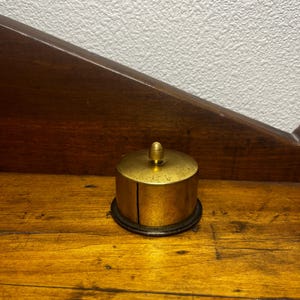 Vintage Brass Stamp Dispenser | Desk Accessory | Mid Century Office ...