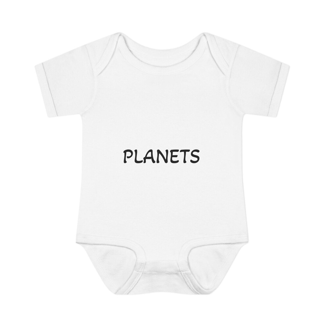 Cute Baby Bodysuit With Smiling Planet Design, Infant Outfit, Baby ...
