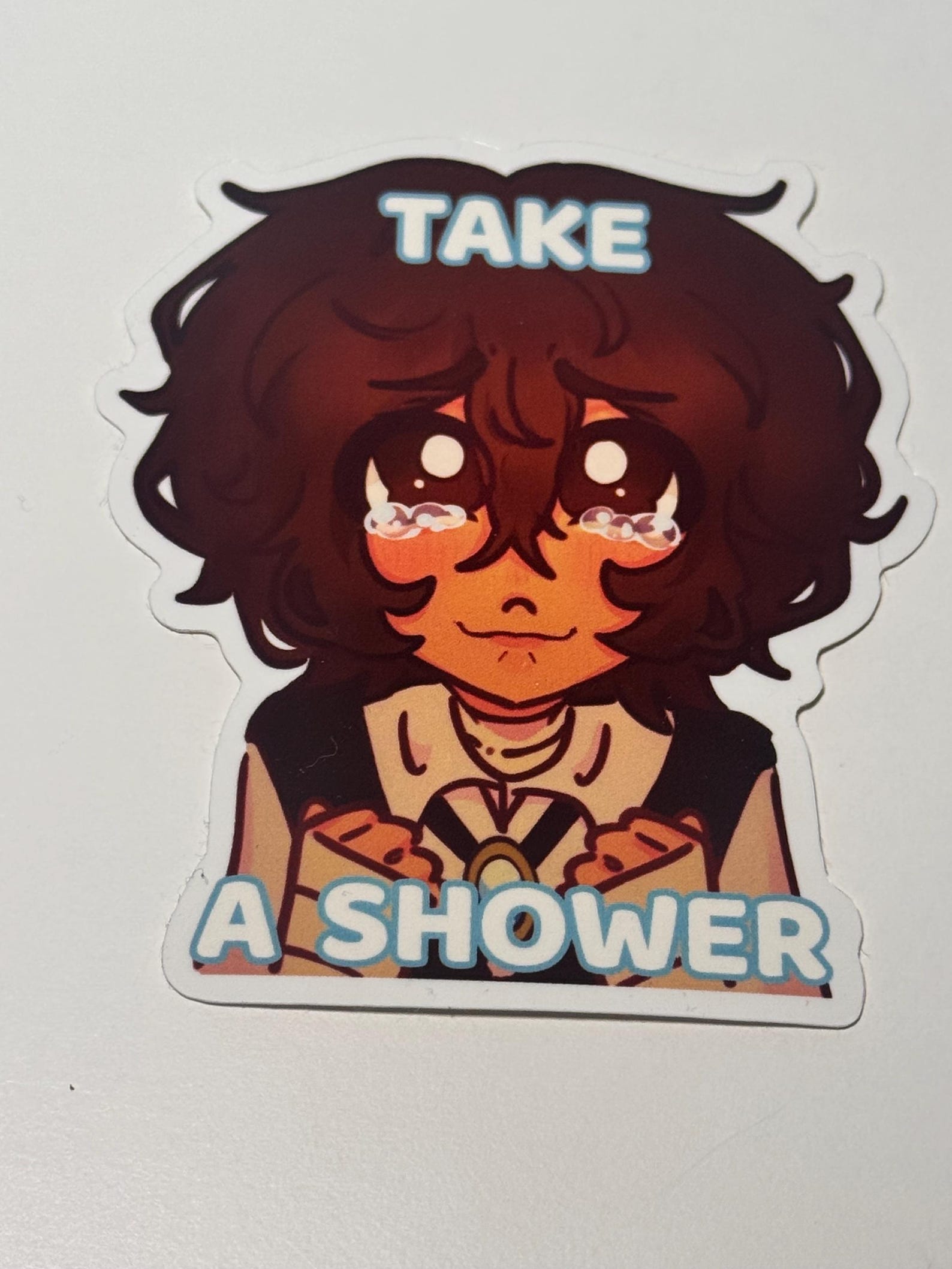 Dazai Bsd “take a Shower” Stickers - Etsy
