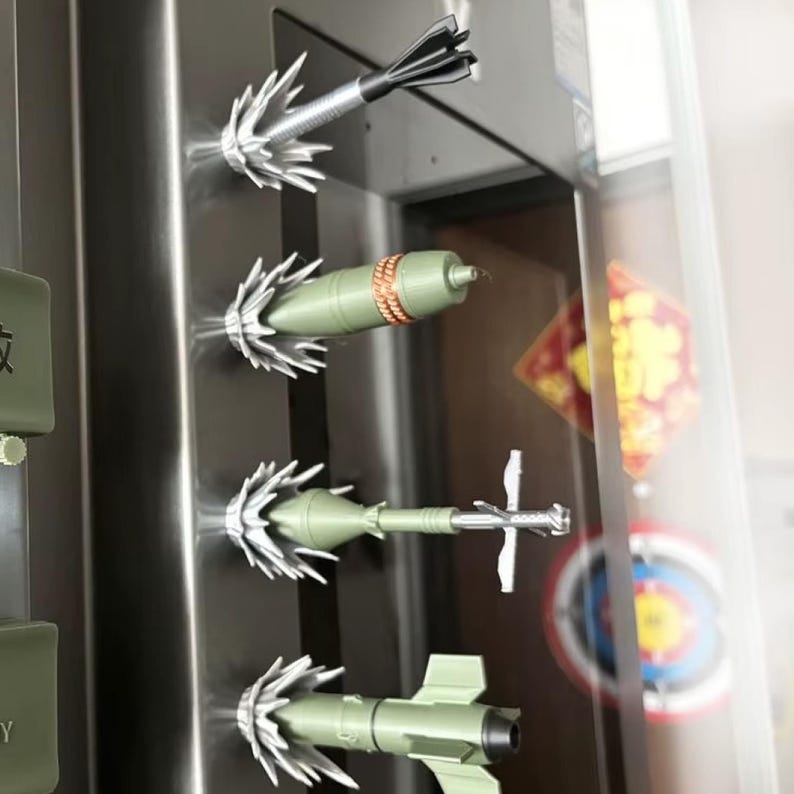 3D Printed Anti-tank Missile Fridge Magnets: Military Decor Set - Etsy