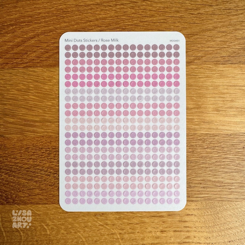 Mini Dots Washi Sticker Sheet 0.38cm | Pastel Planner Dots, Journal ...