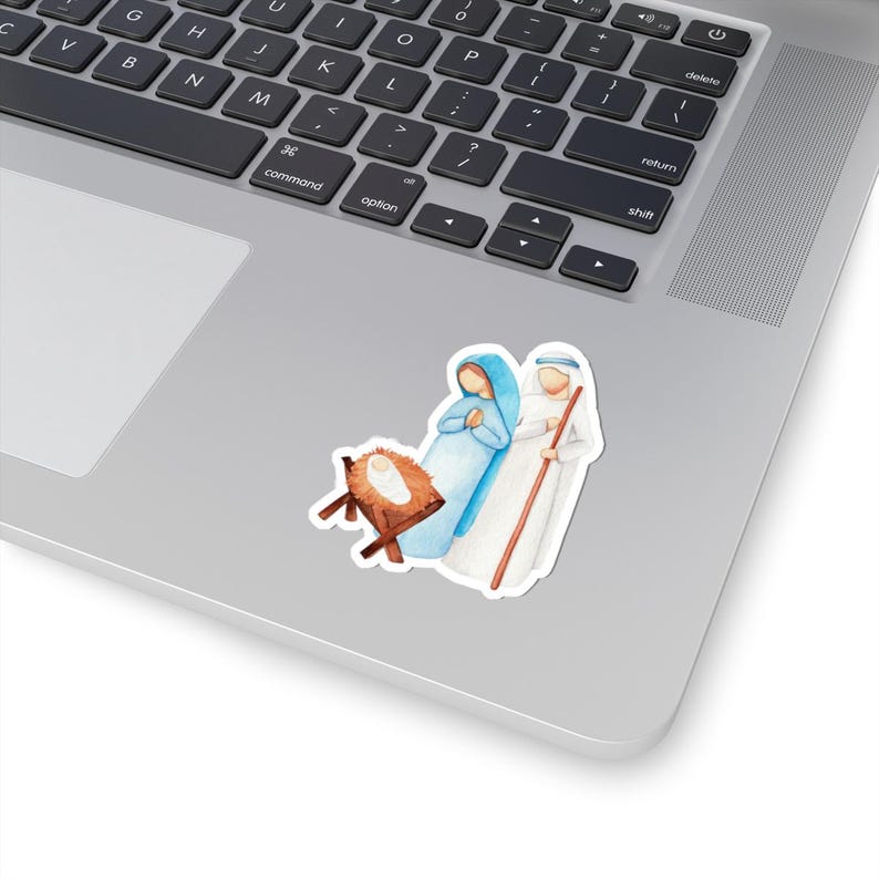 Nativity Scene Kiss-cut Stickers | Mary Joseph Baby Jesus Sticker - Etsy
