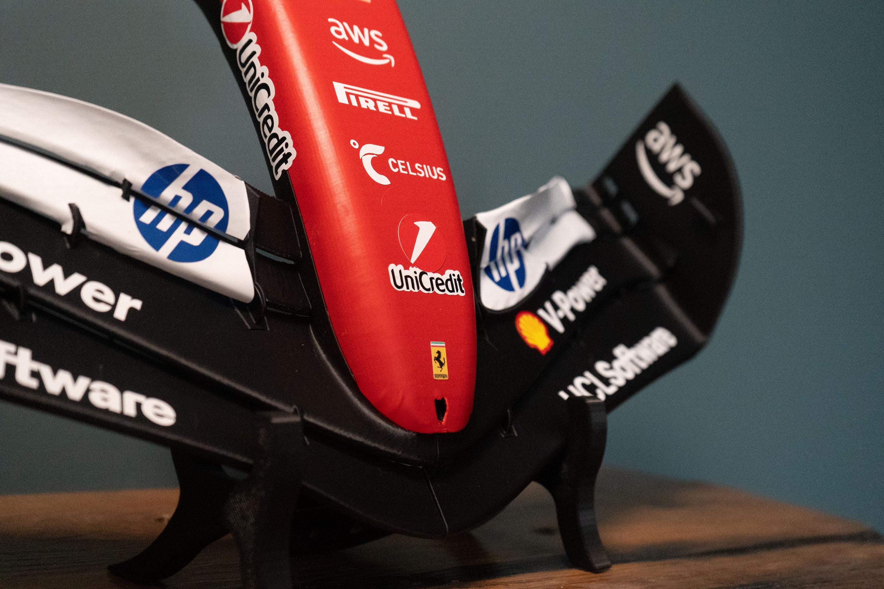 Ferrari F1 Front Wing/spoiler Replica Model | Wall Decoration Display ...