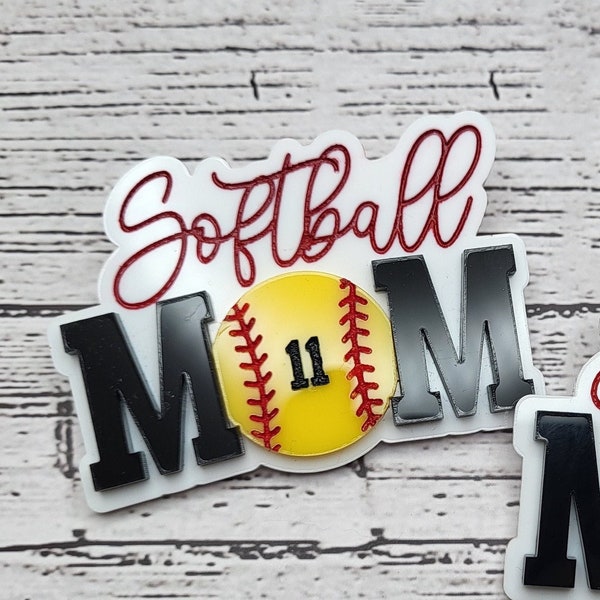 Softball Keychain Svg - Etsy