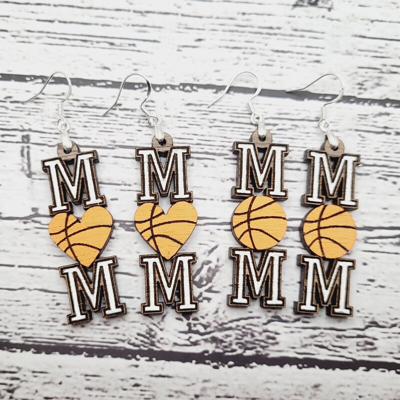 Cutout Monogram Earrings - Etsy