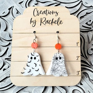 Little Clear Ghost Dangle Earrings, Digital Laser File, Svg, Glowforge ...