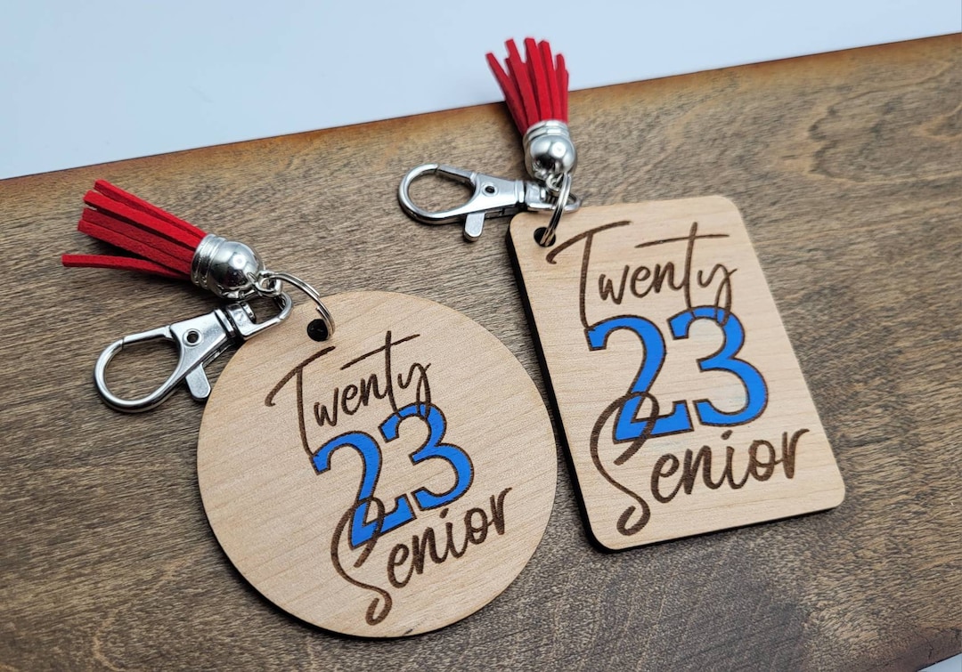 2023 SENIOR KEYCHAINS, 4 Options, 2 Magnet Options Digital Laser File ...