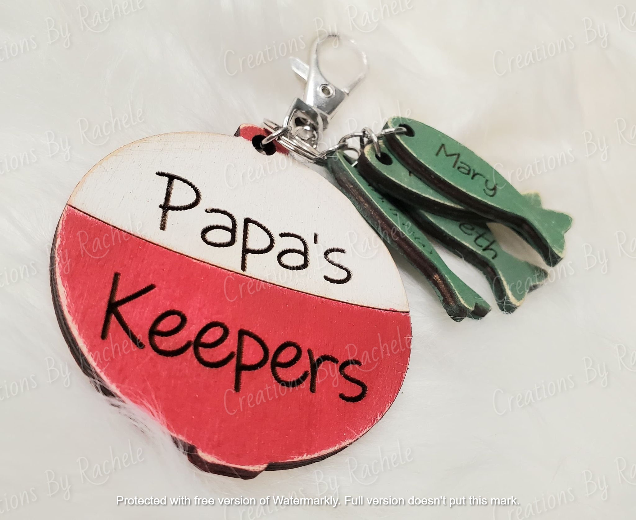 Bobber Papa's Keepers Keychain, Digital Laser File, Svg, Glowforge - Etsy