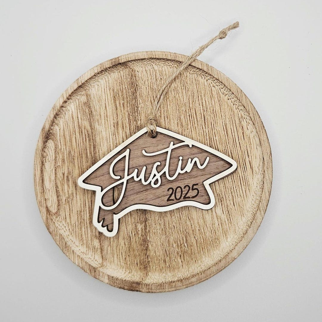 Custom Graduation Cap Ornament: Laser Cut SVG File (digital Download, 3 ...