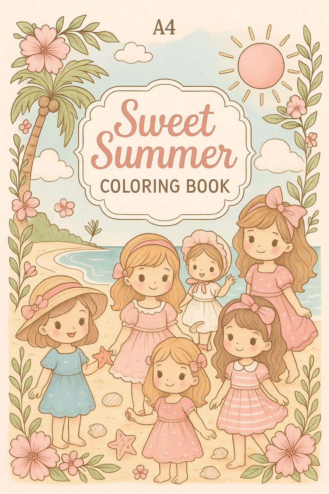 Summer Coloring Book | Fun Printable Pages for Kids & Adults | Perfect ...