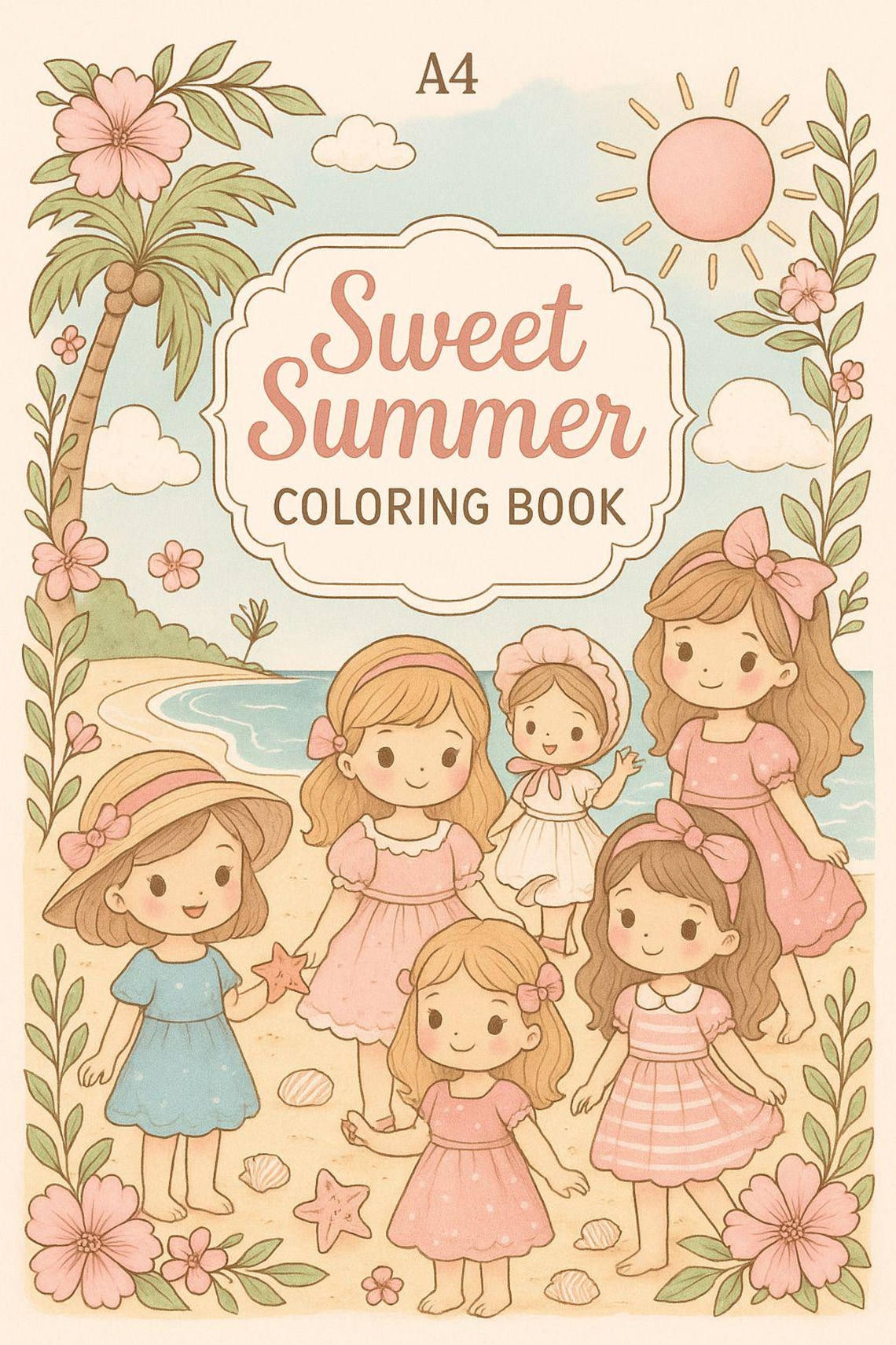 Summer Coloring Book | Fun Printable Pages for Kids & Adults | Perfect ...